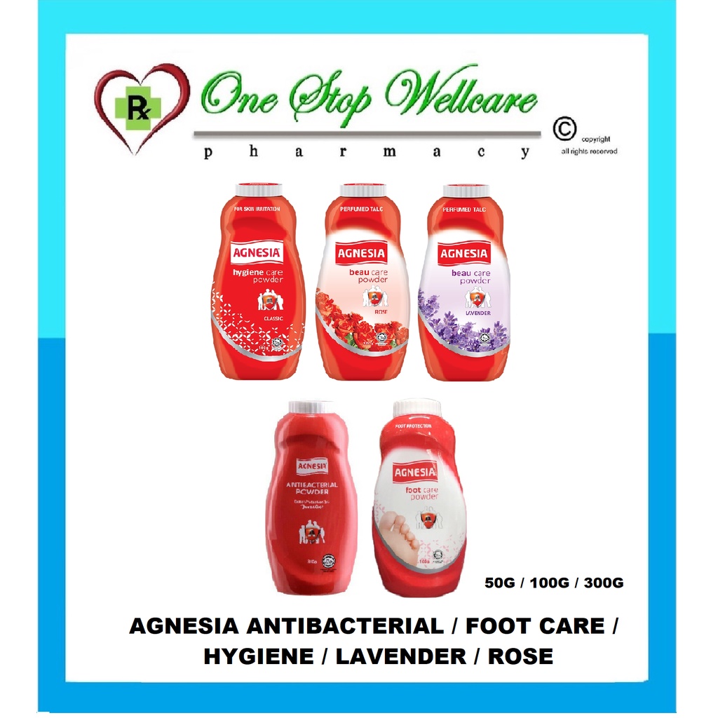 AGNESIA BEDAK ANTIBAKTERIA (LAVENDER / ROSE / KLASIK) / ANTIBACTERIAL ...