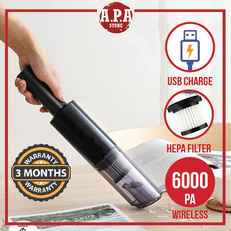 APA Portable Car Vacuum Cordless Wireless Multifunction Handheld Vacuum ...