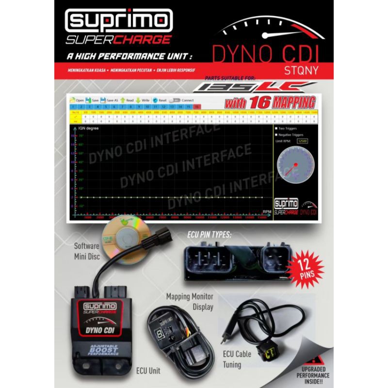 🔥READY STOCK🔥SUPRIMO RACING CDI DYNO YAMAHA LC135 LC 135 V1-V7 CDI ...