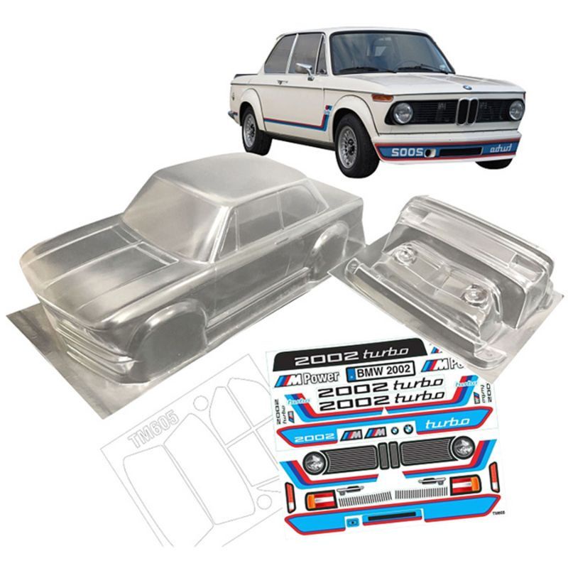 🇲🇾 Team C BMW 2002 on Road RC Drift Cars Clear Body Shell with Sticker ...