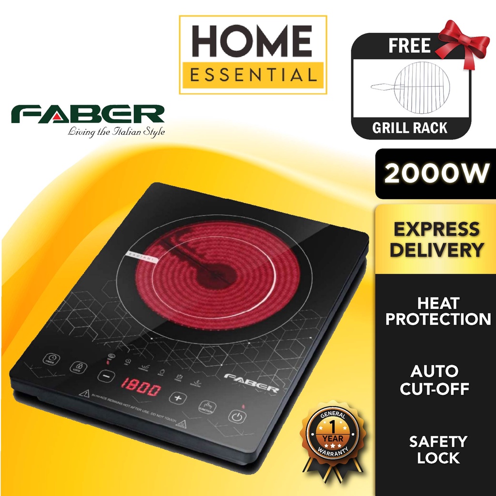 Faber 2000W Ceramic Cooker | FCC XERA SF20 | FCC XERA MF30 | Elba 2000W ...