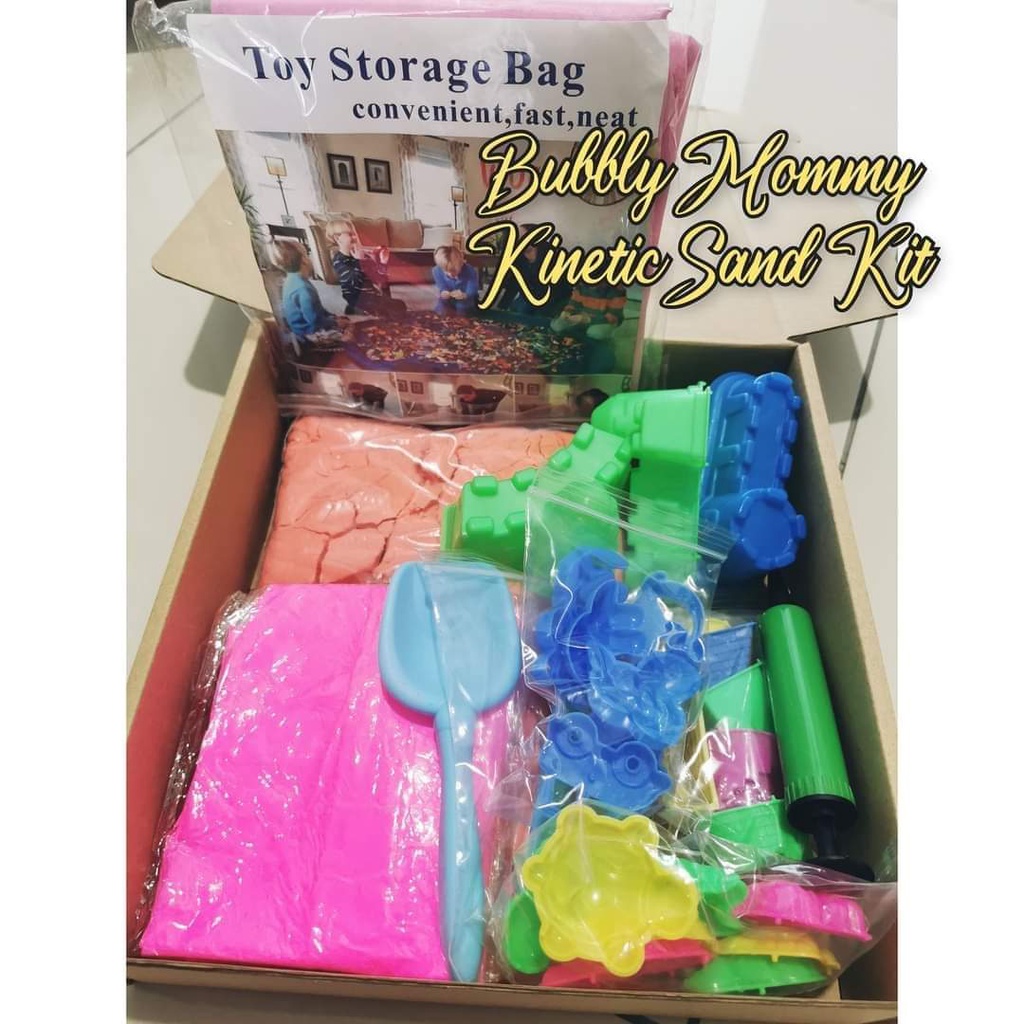 🔥READY STOCK🔥1.5kg DIY Play Sand Set Kids Educational Toy Dynamic Sand ...