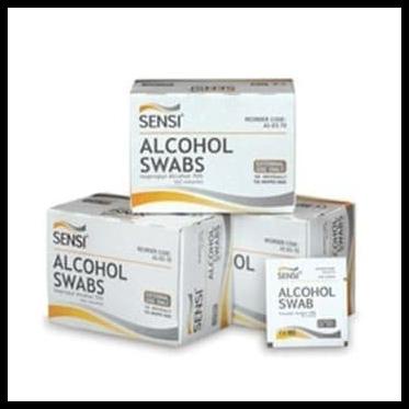 Sensi Wet Tissue Swab Box Contents 100Pc Sensi Alcohol Swabs Ori Sensi ...