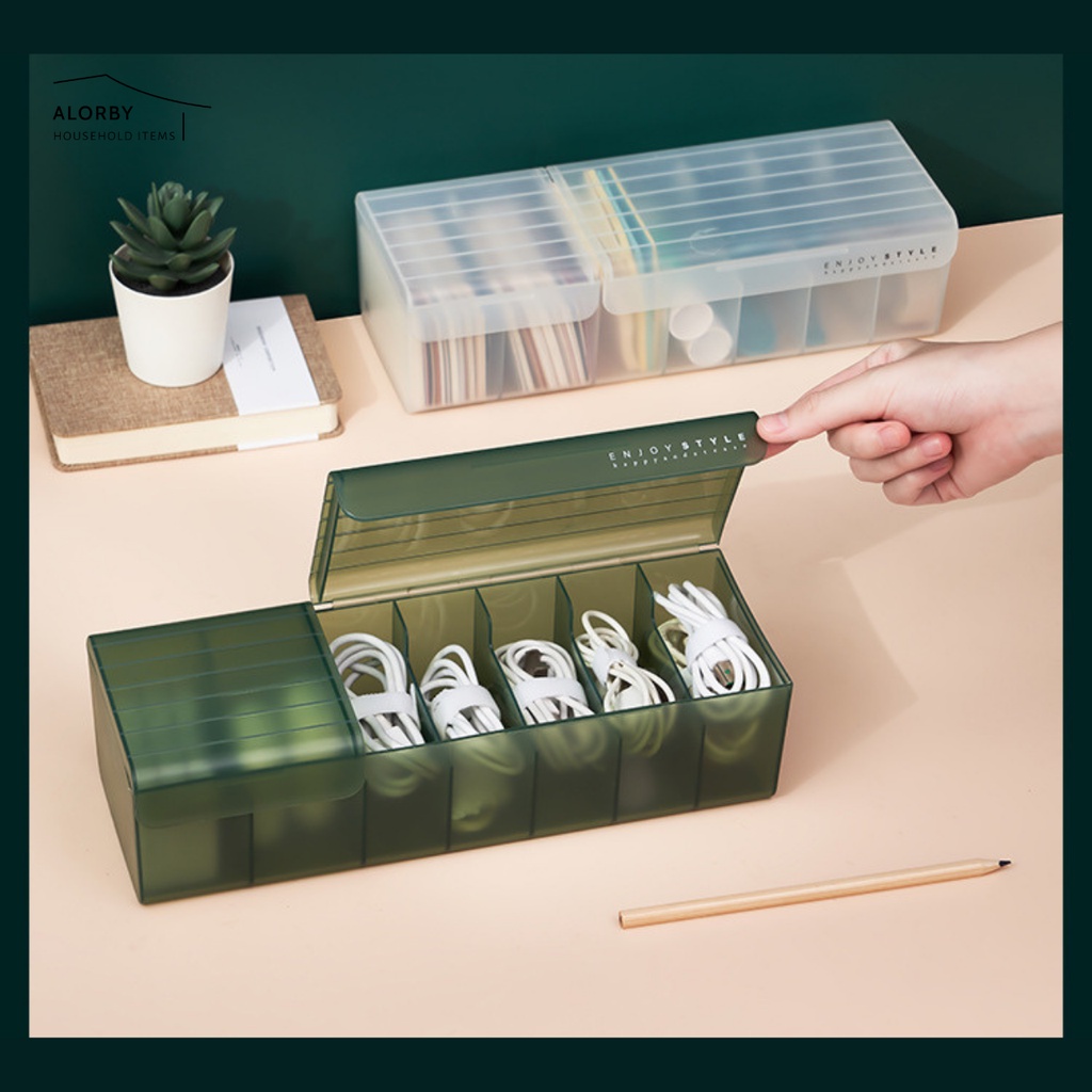 Cable Storage Box With Cover Cable Organizer Wire Storage Box Drawer ...