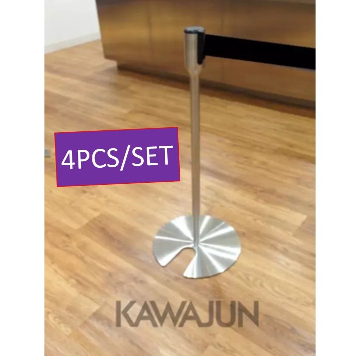 Stanchion Slim Base Post w/ Black Belt for Crowd Control - KAWAJUN ...