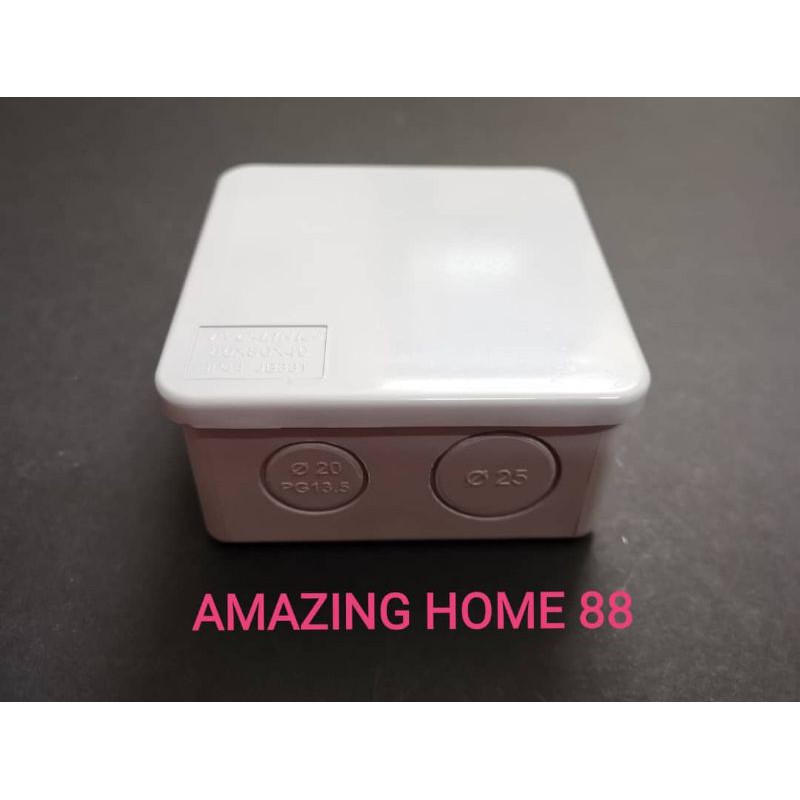 PVC WEATHERPROOF ENCLOSURE BOX 80MM X 80MM X 40MM | Shopee Malaysia