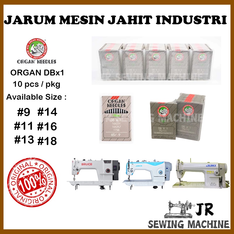 ORGAN DBx1 jarum mesin industri / mesin jahit industrial / Sewing Machine Needle / Jarum Mesin ...