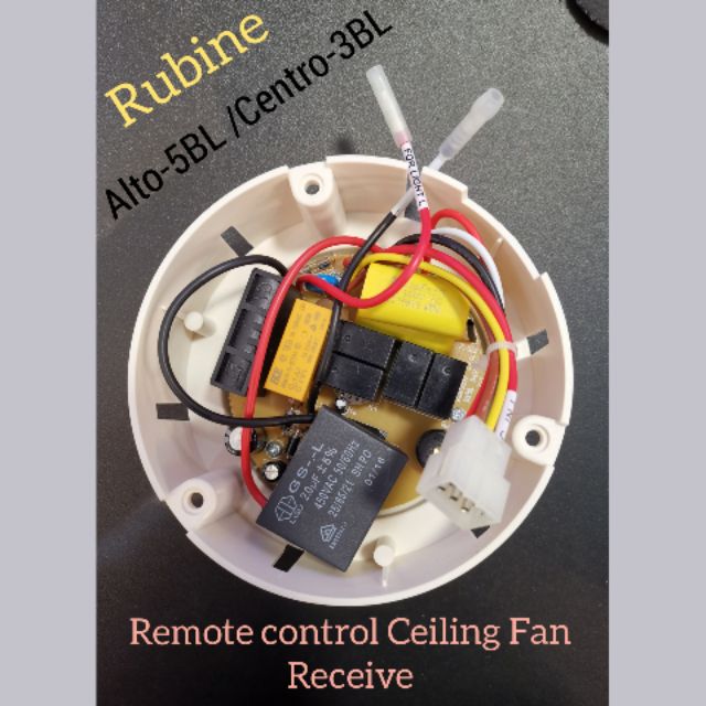 Rubine Remote control Ceiling Fan Receive (for Alto/Centro /Forza ...