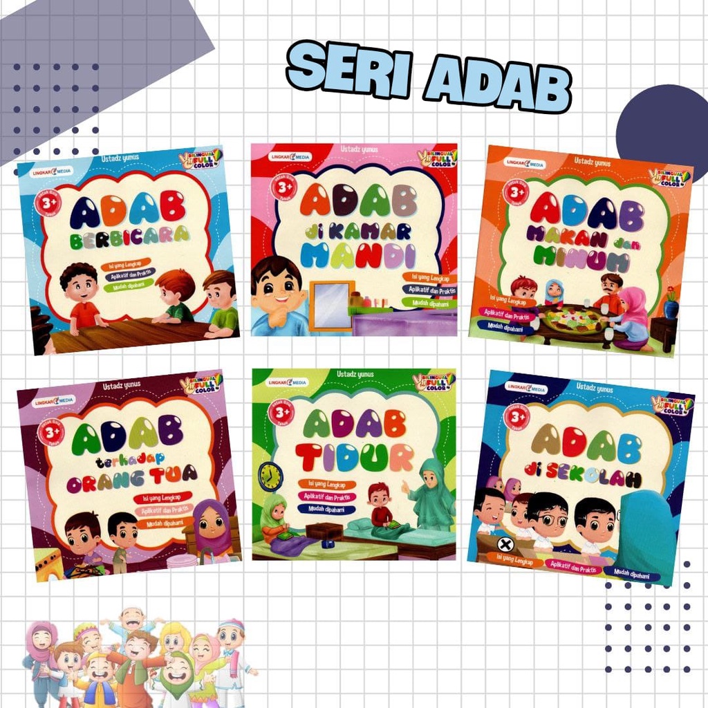 LM Adab SERIES - Islamic Story Book Manners for Parents Talking School ...