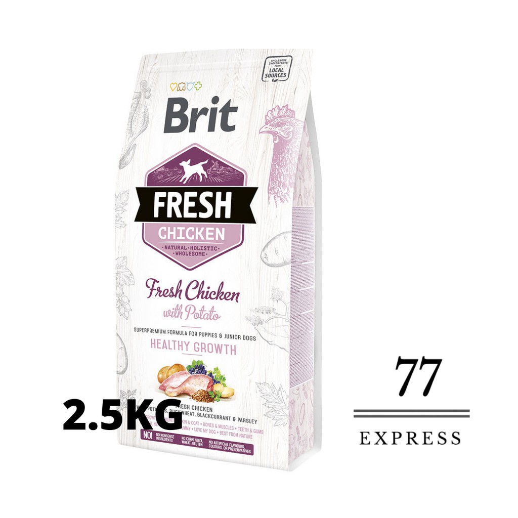 Brit Fresh Chicken with Potato Puppy Healthy Growth 2.5KG - Dog Dry ...