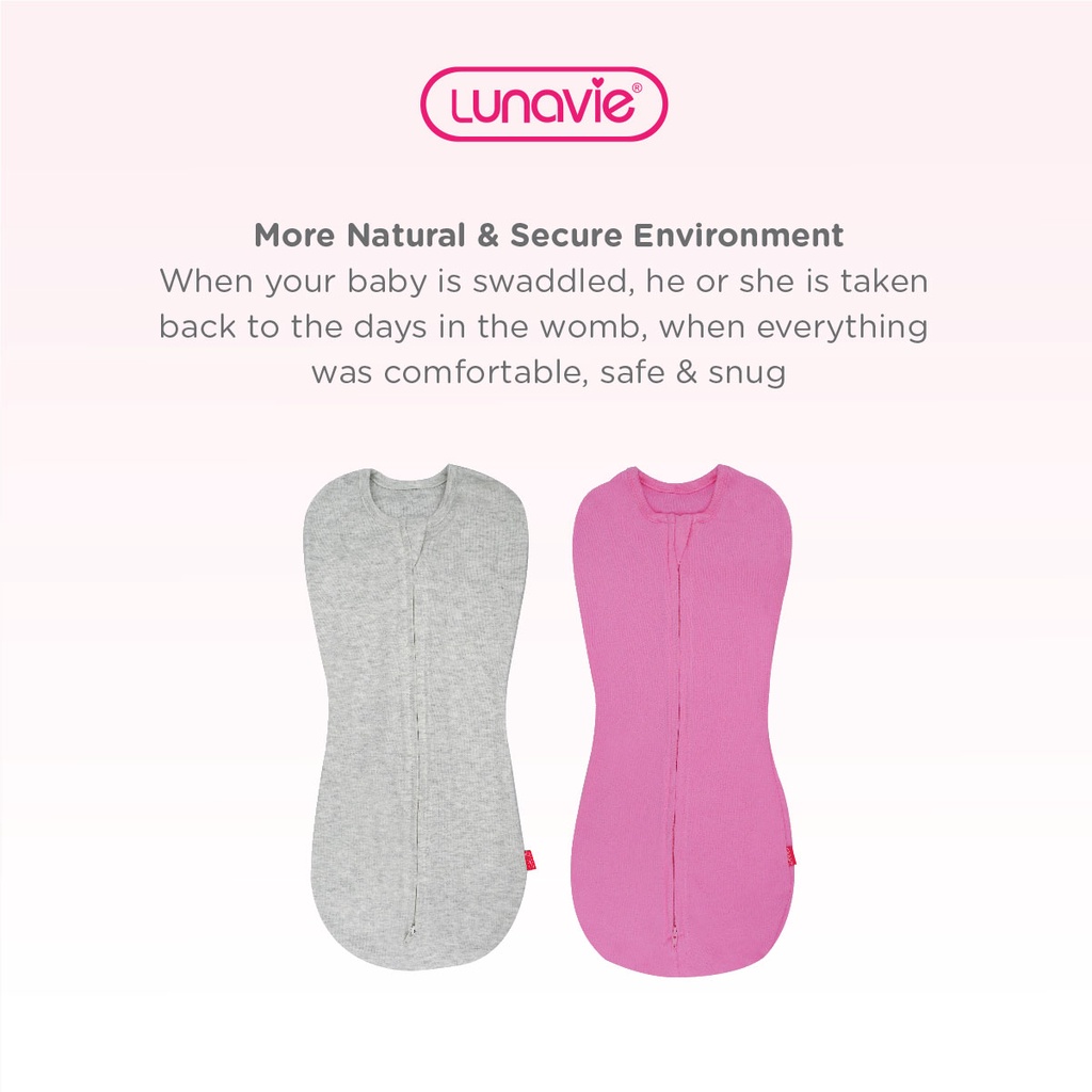 Lunavie Antibacterial Swaddle Pouch | Baby Swaddle Wrap | Cotton ...