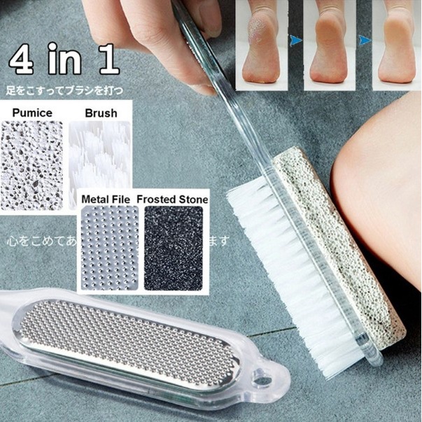 4 in 1 Foot Brush Scrubber Feet Massage Pedicure Tool Foot Care Tool ...