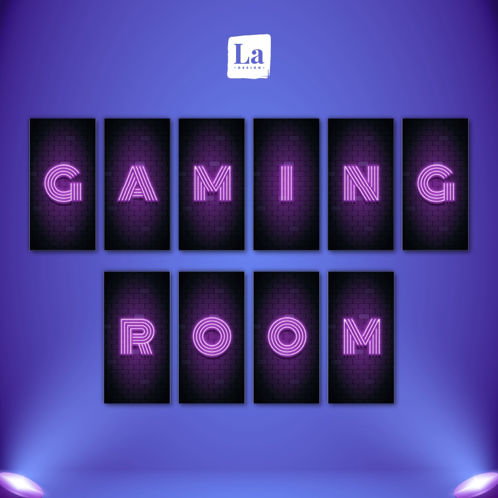 Neon Aesthetic Alphabet Posters Alphabet Neon Aesthetic Wall Posters ...
