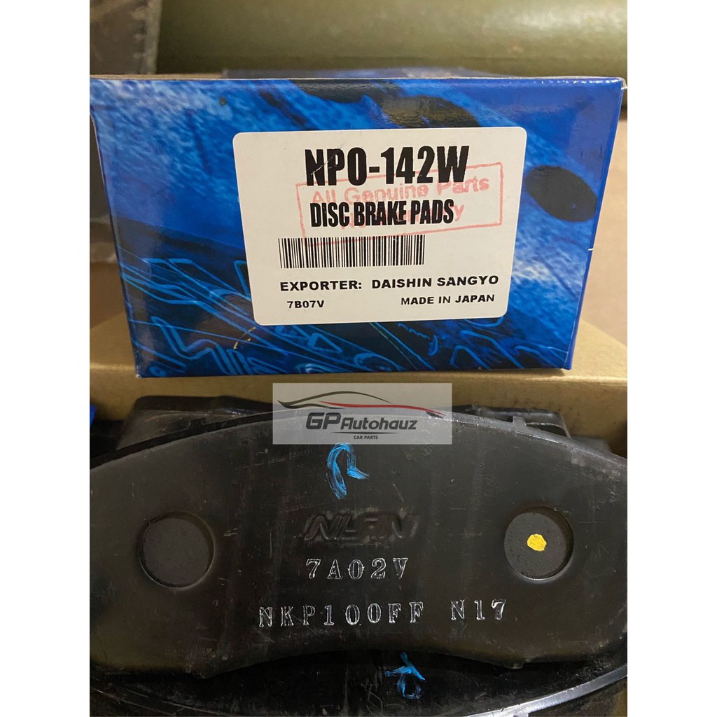 HONDA CRV SWA FRONT BRAKE PAD (ALAS BREK DEPAN)(WITHOUT HOLE)(NPO-142W ...