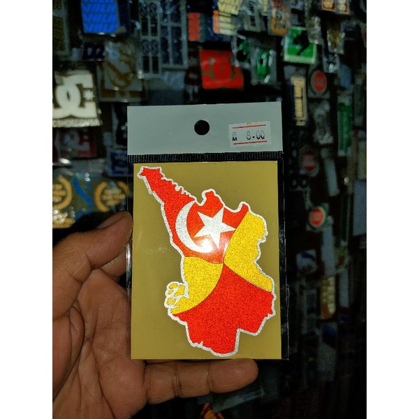 STIKER SELANGOR / STIKER PETA NEGERI SELANGOR / CUTTING STICKER REFLECT ...