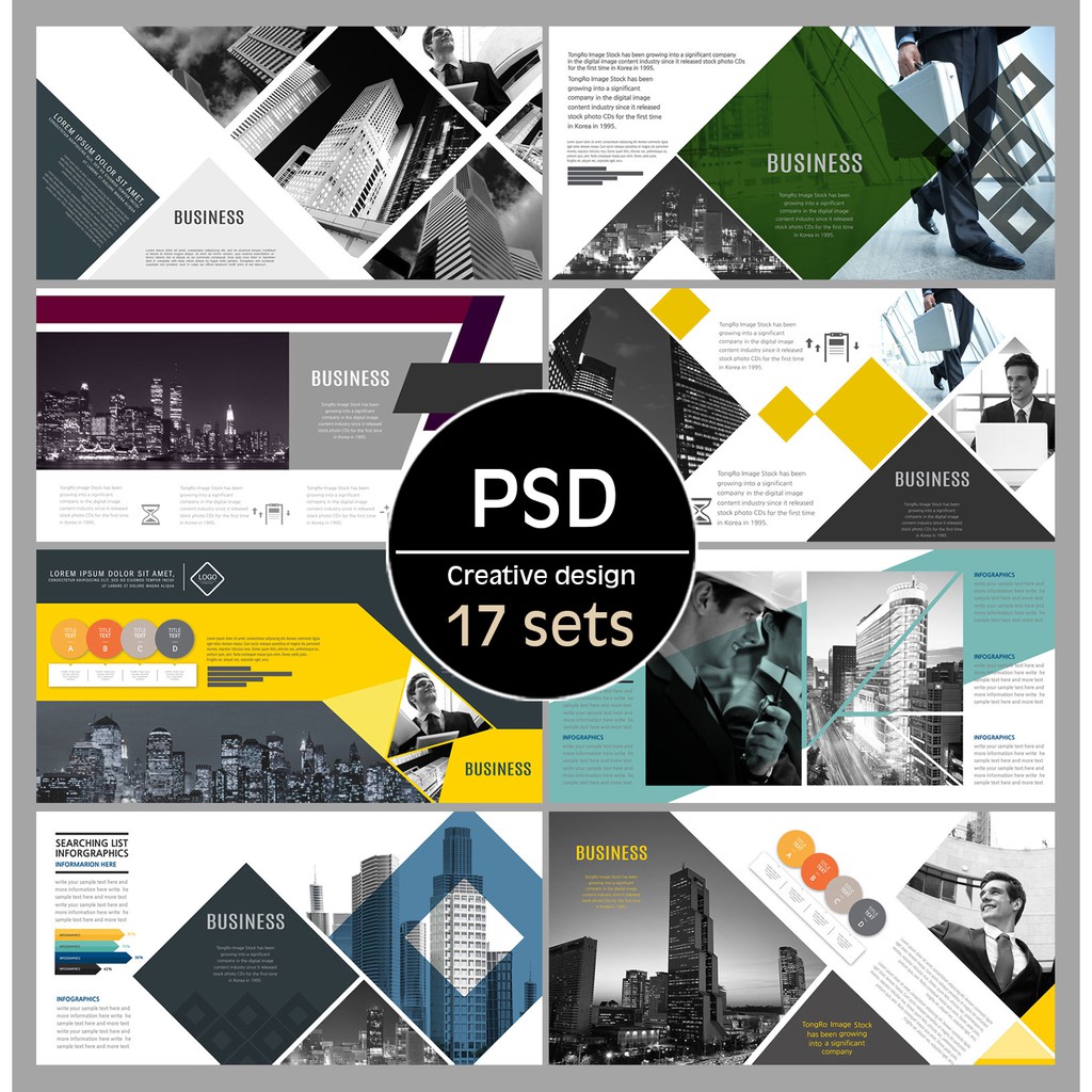 Graphic Design Template Bundle Pack / Corporate Design / Booklet Cover ...