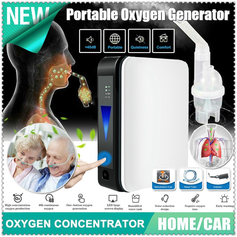 High Quality New upgrade Oxygen Concentrator Household Portable Oxygen Machine Oxygen Inhalation ...