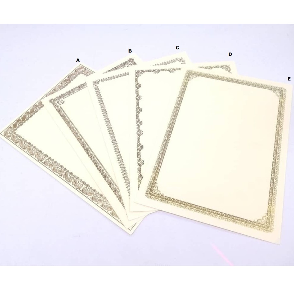 A4 160gsm Certificate Paper / Kertas Sijil (10's/pack) | Shopee Malaysia