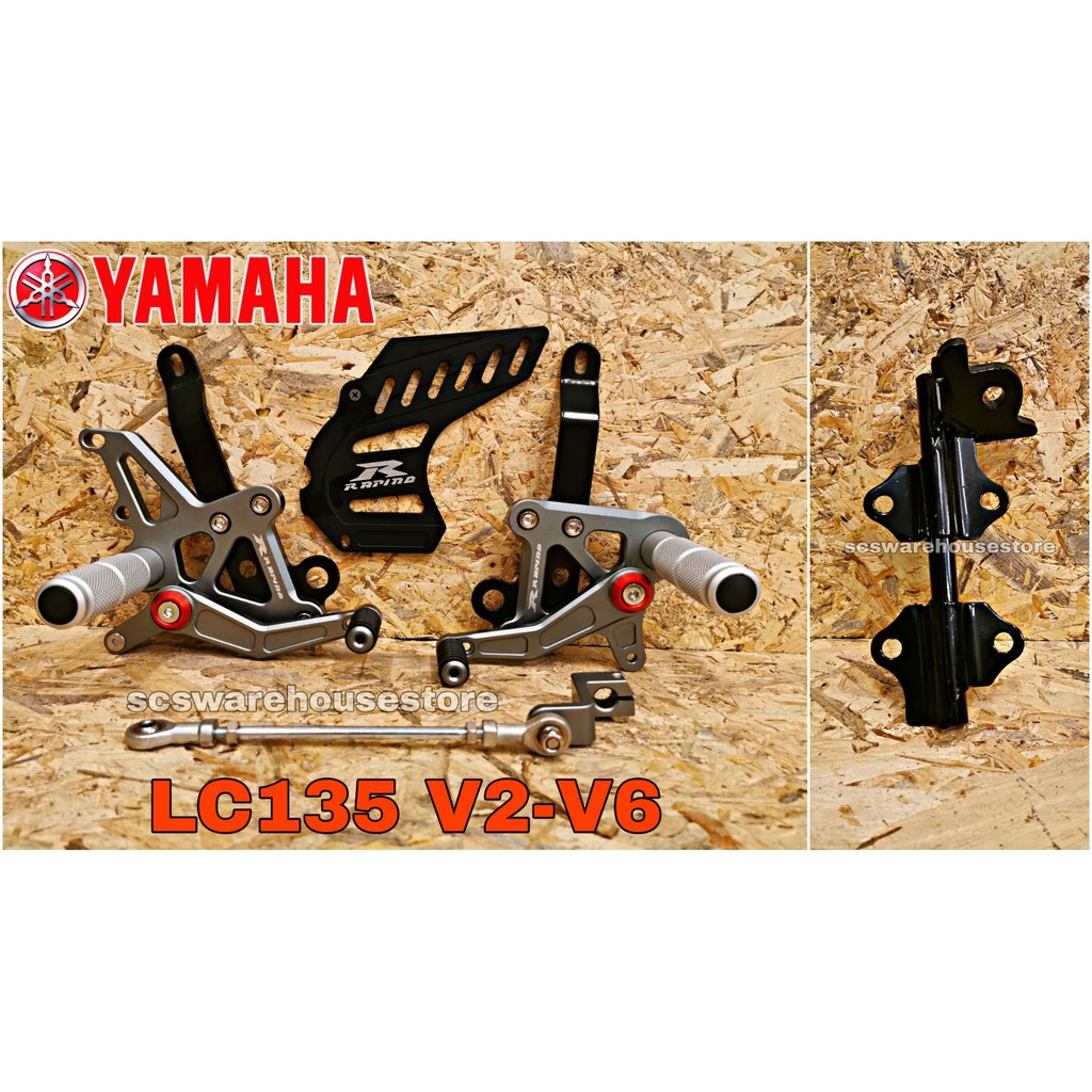 Single Footrest / Racing Footrest RAPIDO Yamaha LC135 + Side Stand ...