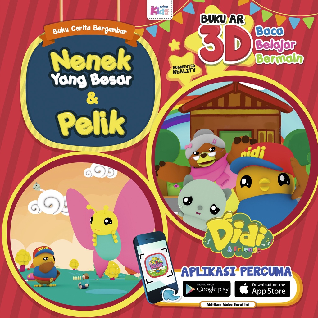 Buku Cerita Bergambar Didi & Friends | Mon Ke Sekolah | Susun ABC ...