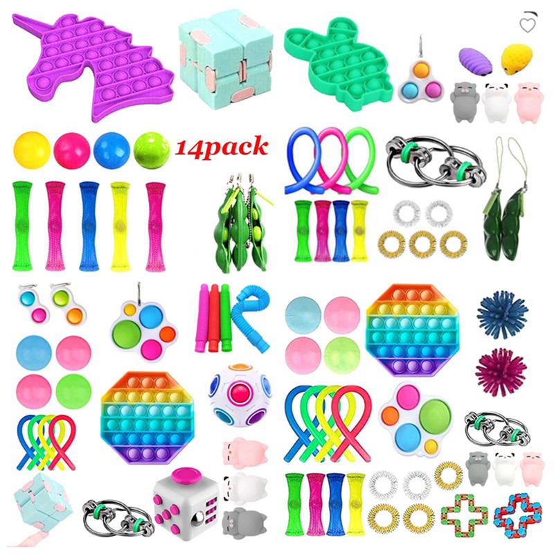 14/22/23/27Pcs Fidget Toy Set, Cheap Sensory Fidget Toys Pack For Kids ...