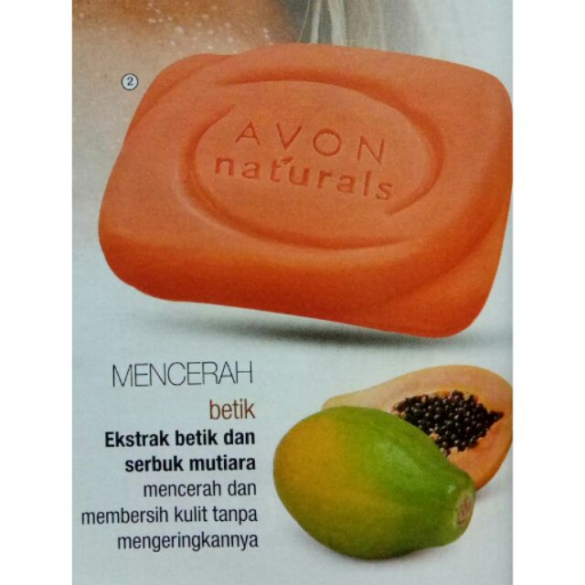 Avon Naturals Papaya Lightening Bar Soap 100g sabun betik | Shopee Malaysia