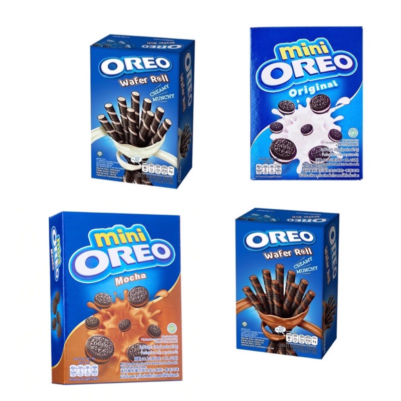 •HALAL• Oreo Wafer Roll Chocolate / Vanila 54g ( 3 Packs x 18g ) Mini ...