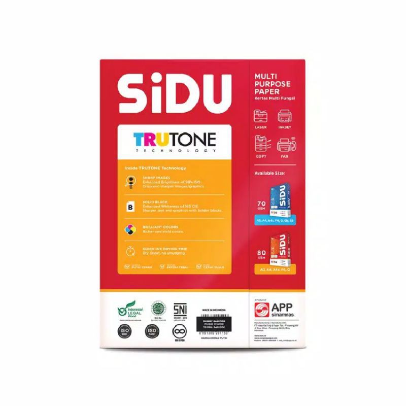 (100 SHEETS) SIDU A4 HVS PAPER 80 gsm | Shopee Malaysia