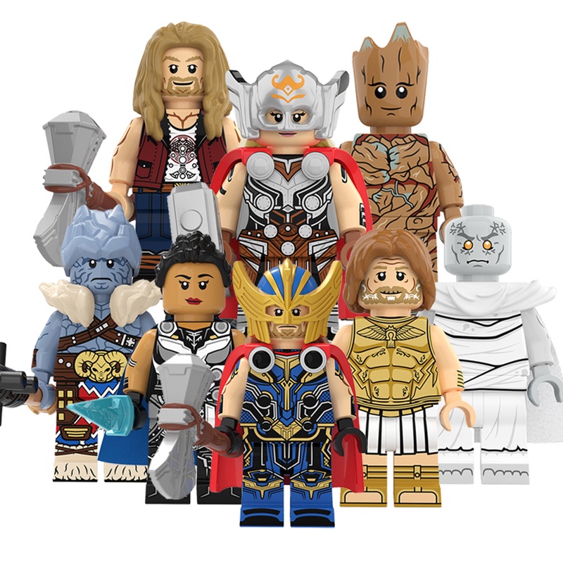 Love and Thunder Minifigures Super Heroes Thor 4 Block Toys Gift for ...