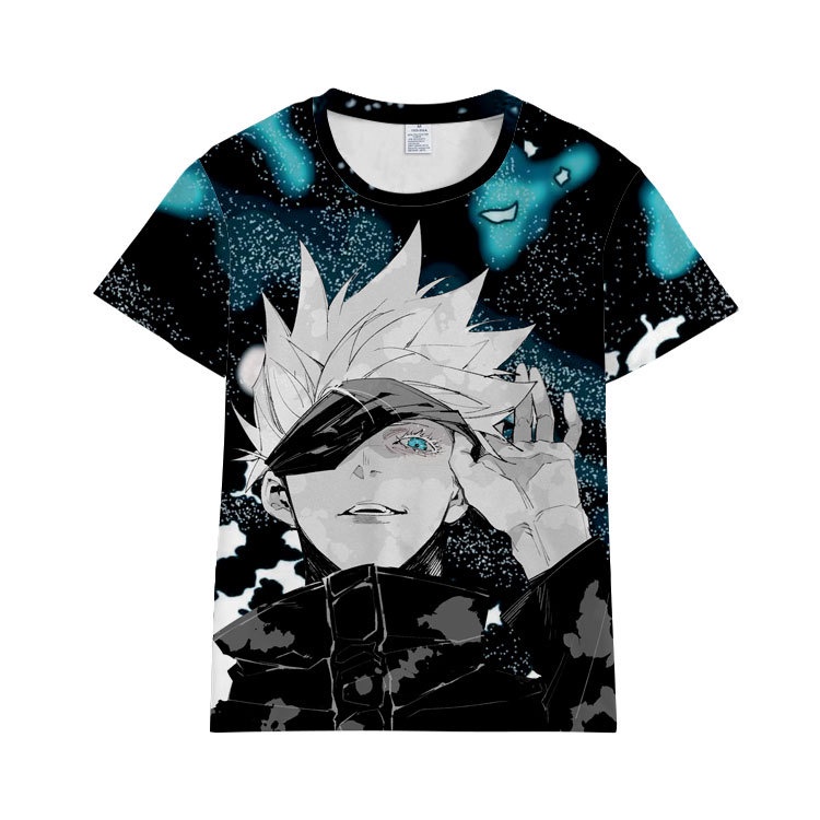 Gojo Satoru Japanese Anime Jujutsu Kaisen Summer baju t shirt lelaki ...
