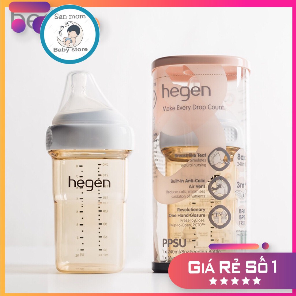 Genuine Hegen Milk Bottle 150/240/330 ML Imported from Singapore for ...
