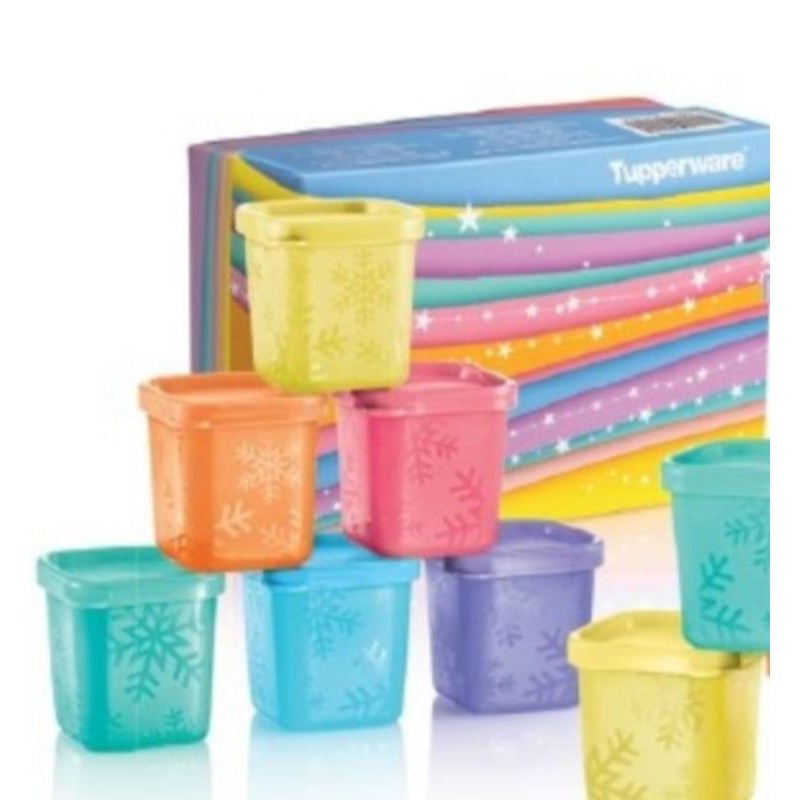tupperware Rainbow Cubes set 80ml | Shopee Malaysia