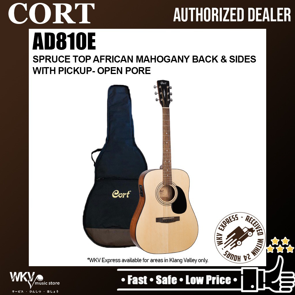 Cort AD810E Acoustic Guitar with Pickup (AD 810E / AD-810E) | Shopee ...