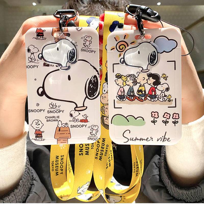 Snoopy Card Holder Work Card Holder Student Campus Meal Card Holder ...