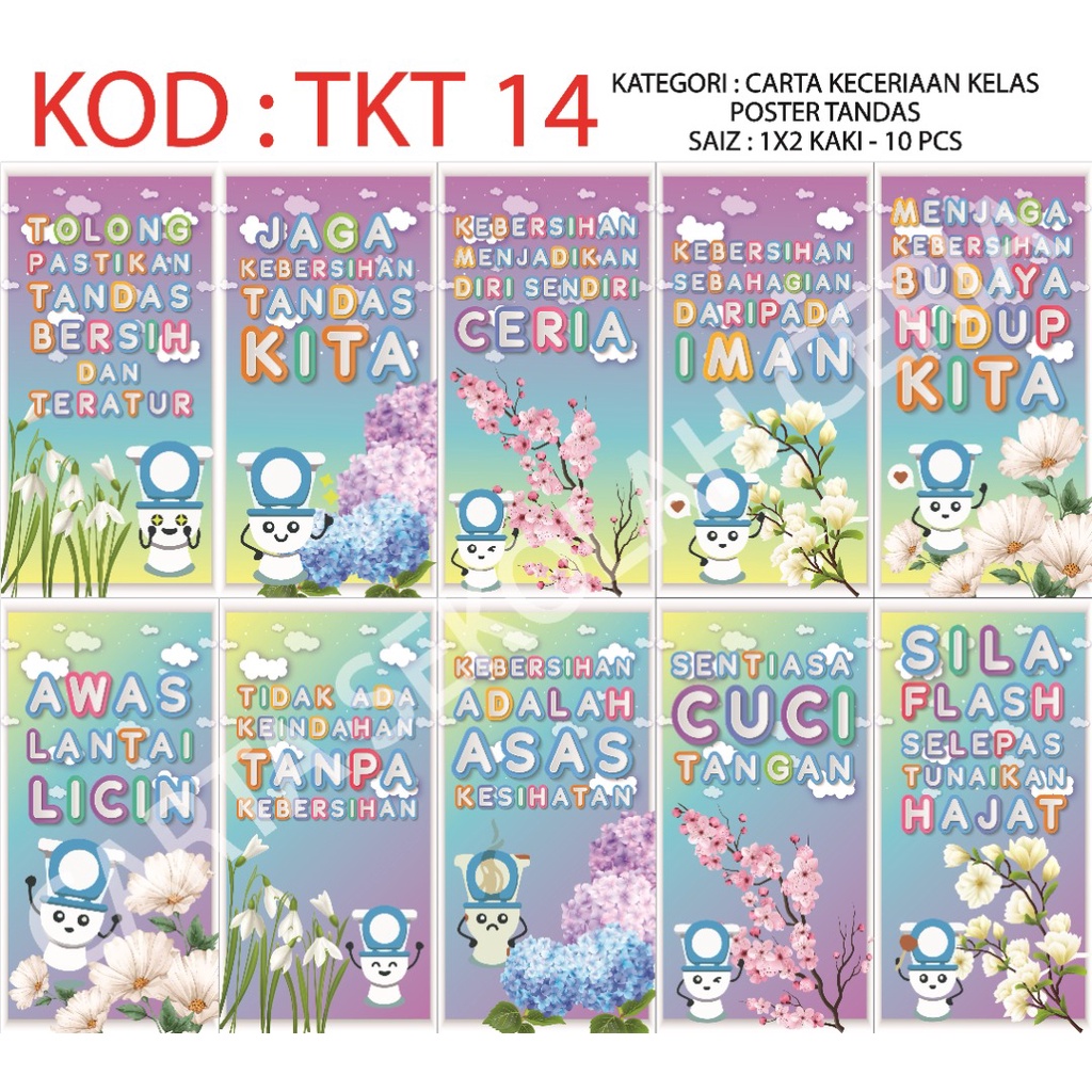 BANNER DAN BUNTING KECERIAAN TANDAS | Shopee Malaysia