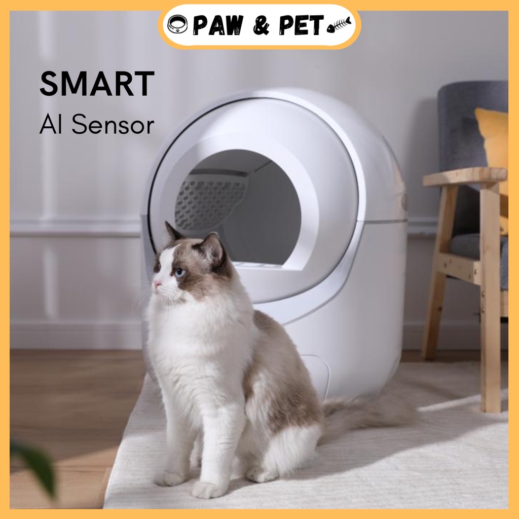 HMPET Automatic Cat Litter Box, APP Control, Health Report, Smart Cat ...