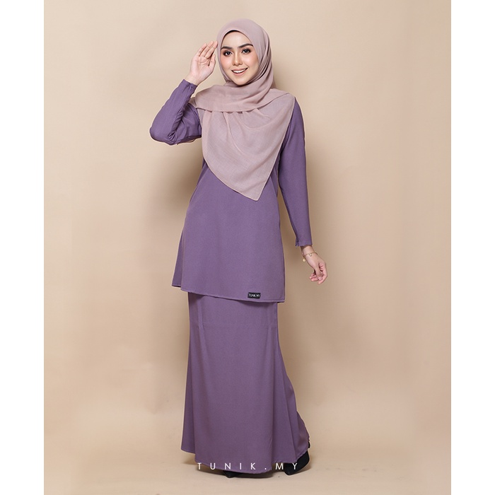 XS-4XL 33 WARNA KURUNG MODEN BAJU RAYA WANITA PLUS SIZE BABY BLUE ...