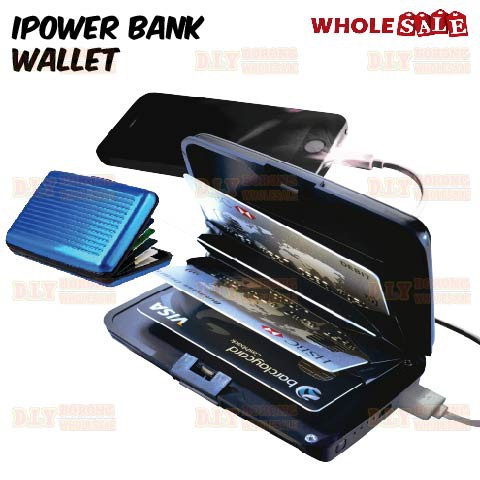 Ipower Bank PowerBank Aluma Wallet Case ID Card Holder Anti Theft RFID ...