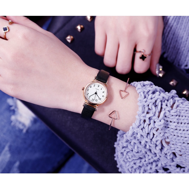 Women Watch Fashion Art Jelly Small Number Dial Watch Simple Girl ...