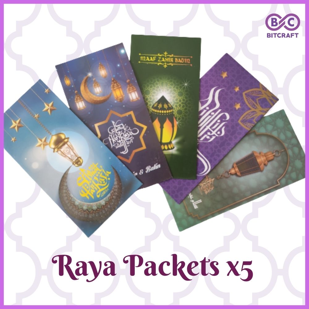 Raya Packets Sampul Duit Raya Green Envelop Money Packet Raya Bitcraft ...