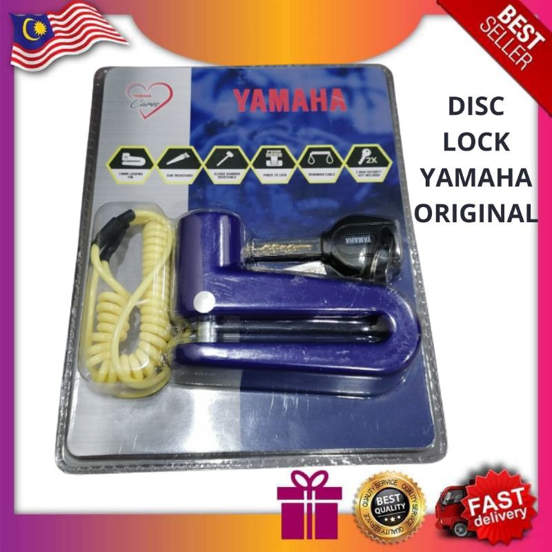DISC LOCK ORIGINAL YAMAHA (100% ORIGINAL HONG LEONG YAMAHA) | Shopee ...