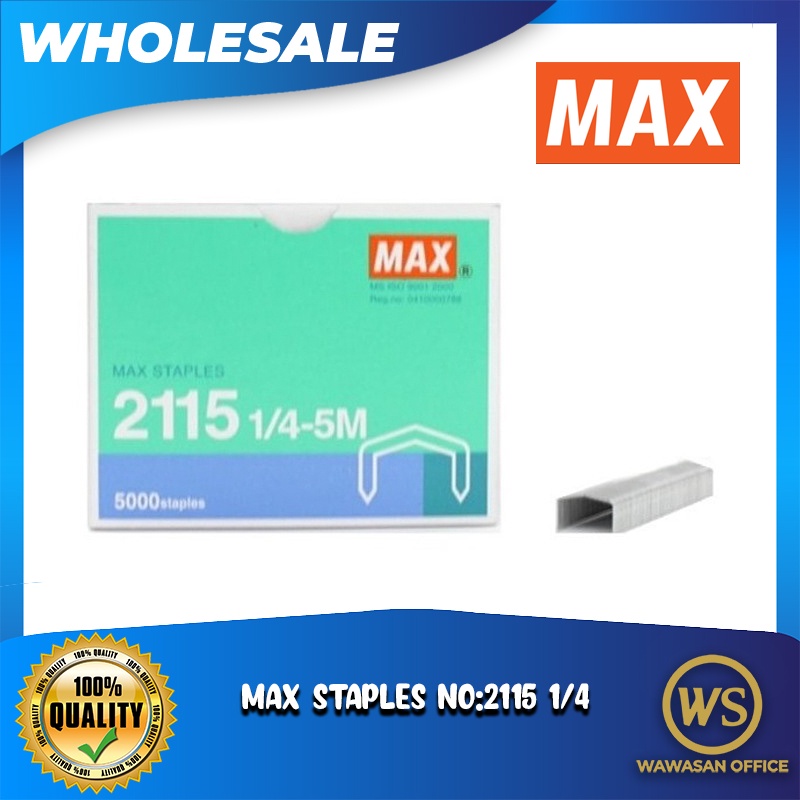 Max 2115 1/4-5M Staples / 2115 1/4-5M Max Staples (5000 Staples ...