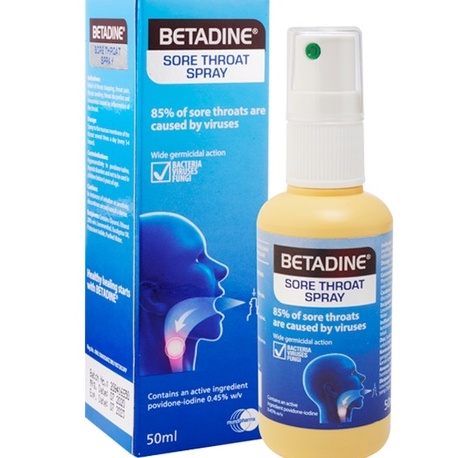 Betadine Sore Throat Spray 50ml | Shopee Malaysia