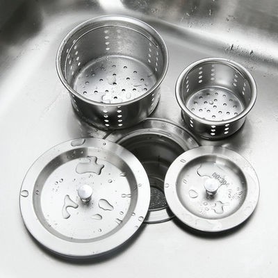 Kitchen stainless steel lid wash basin stopper sink cover lower water ...