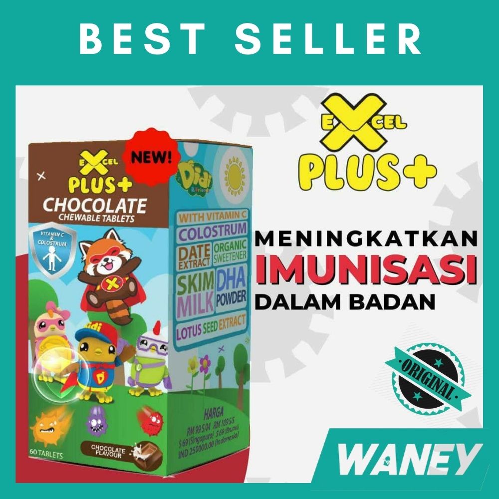 🔥HOT🔥 EXCEL PLUS+ DIDI & FRIENDS Tok Abah (60 tabs) ORIGINAL DMFK Chocolate Cokelat Mommy Hana ...