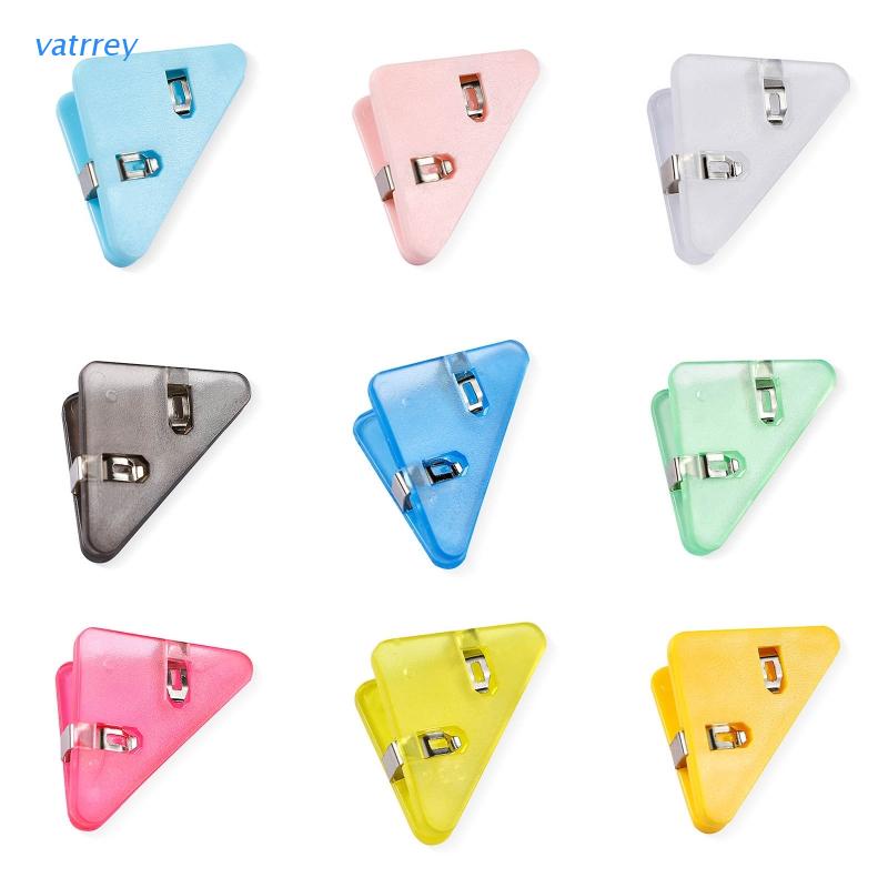 VA Triangular Paper Clamp Corner Page Clip Book Page Divider Plastic ...