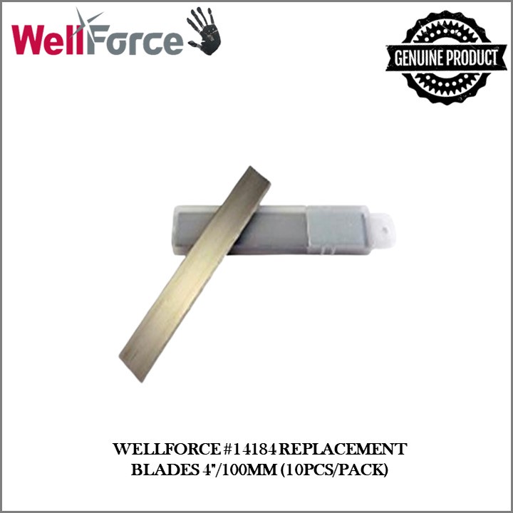 WELLFORCE #14184 REPLACEMENT BLADES 4"/100MM (10PCS/PACK) | Shopee Malaysia