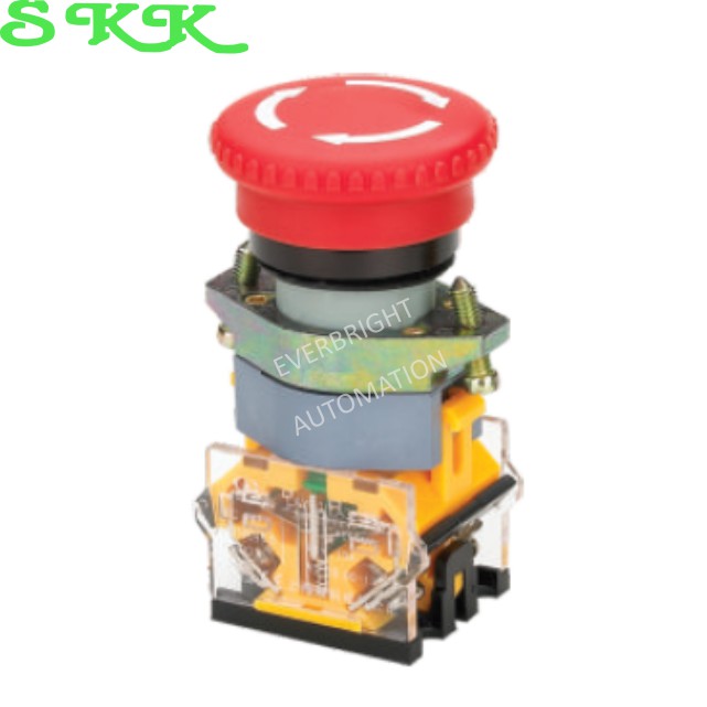 22mm LA39 Mushroom Head AA Type Emergency Stop Push Button (2NC ...