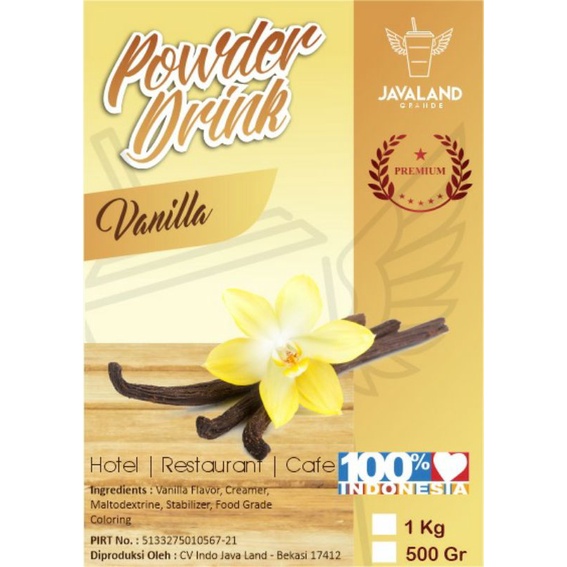 Premium VANILLA FLAVOR DRINK POWDER 1KG | Shopee Malaysia