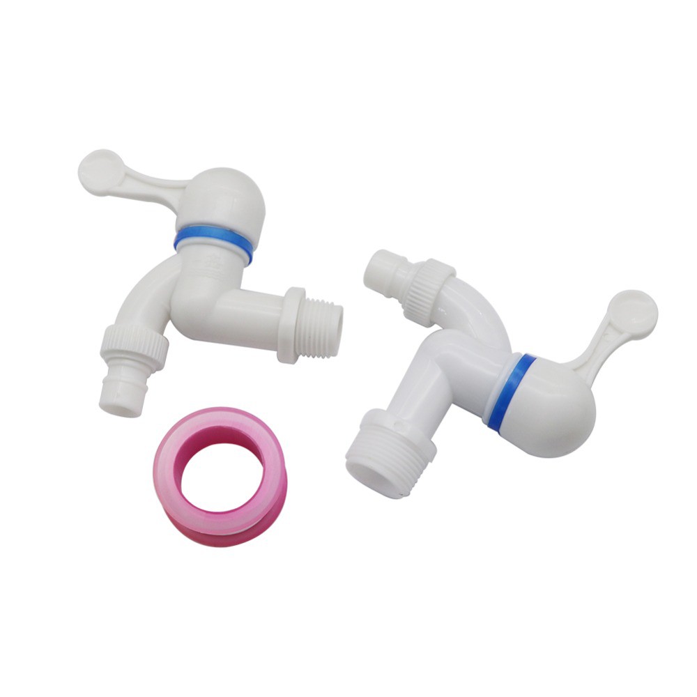 1 Set Plastic 3/4" 1/2" Male Thread Faucet 15mm Outlet Diameter Sealing ...